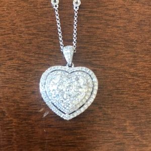 Effy | Jewelry | Effy Diamond Heart Pendant Necklace 4k Wg | Poshmark